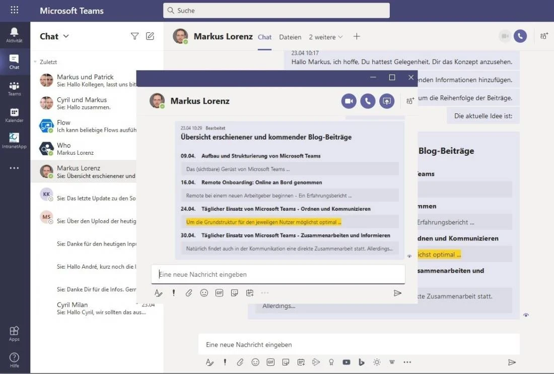 SPIRIT/21 · Micrsoft Teams: Individuell einrichtbar und optimal zum kommunizieren