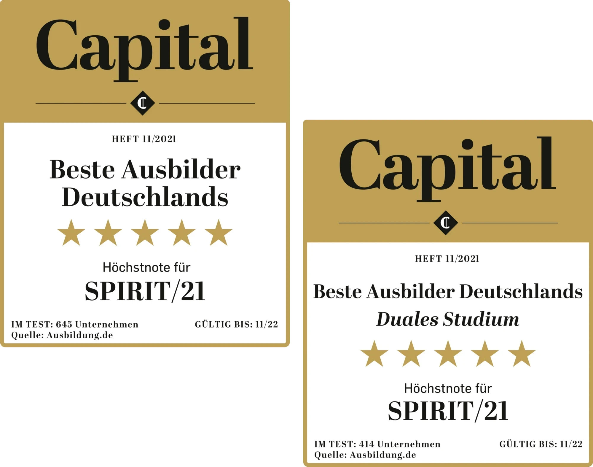 SPIRIT/21 · Beste Ausbilder Deutschlands 2023/2024